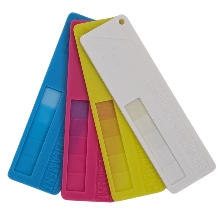 CMYK PLA+ Color Sample Swatch Set – American Filament
