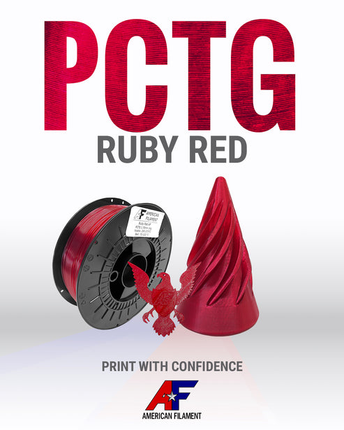 Transparent Ruby Red AF 1.75mm PCTG Filament Made in the USA ...