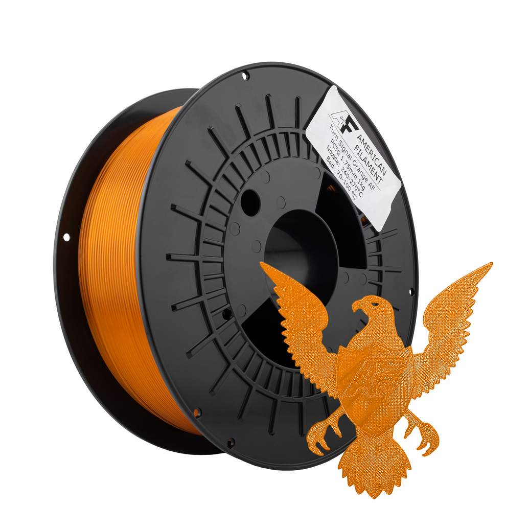 Transparent Turn Signal Orange AF 1.75mm PCTG Filament Made in the USA ...