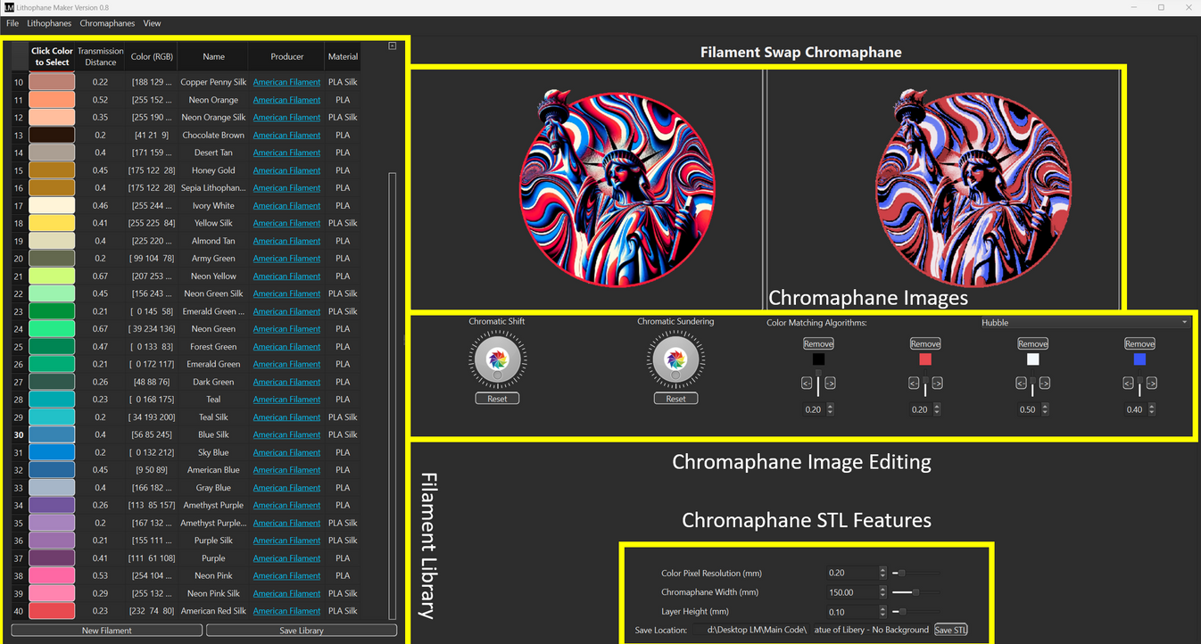 Lithophane Maker Desktop (¡ahora incluye Chromaphanes!) – American Filament