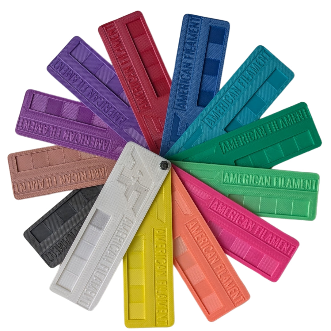 Silk PLA Color Sample Swatch Set – American Filament