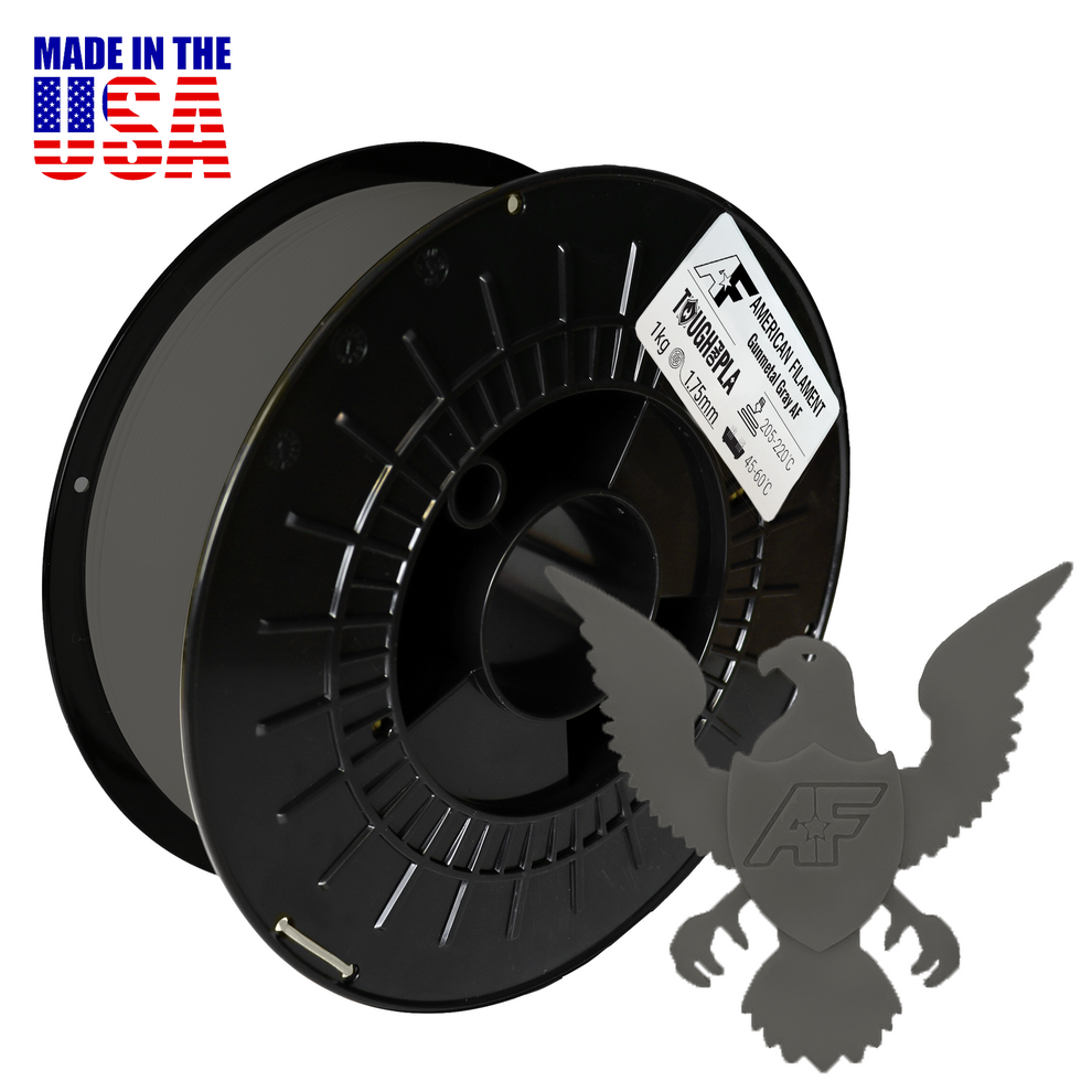 Gunmetal Gray AF 1.75mm Tough Pro PLA+ Filament Made in the USA ...
